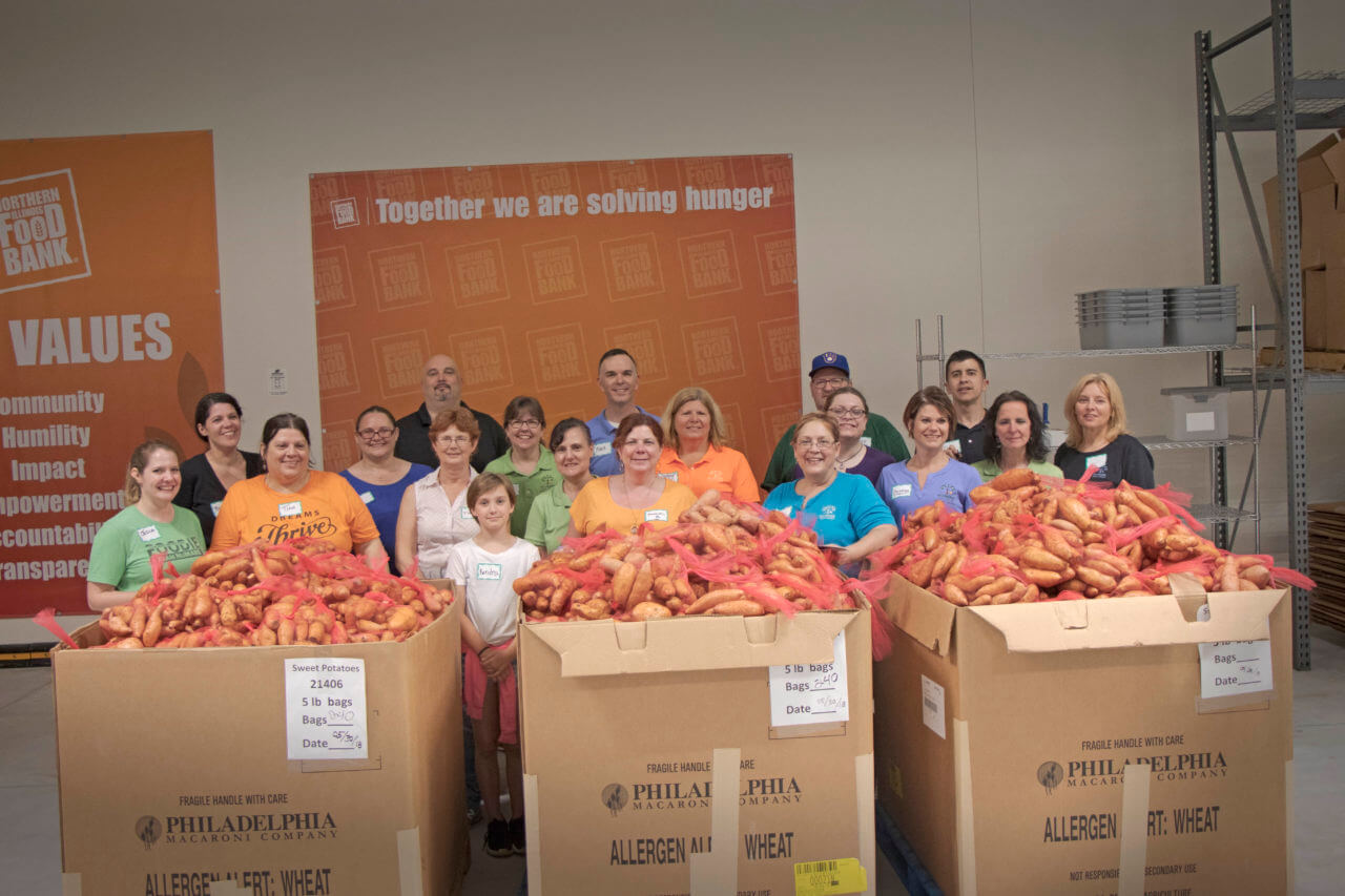 Volunteering at Northern Illinois Food Bank's New Location - NuMark ...